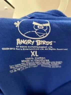 angry birds | Shirts & Tops | Angry Birds Blue Graphic Tshirt | Poshmark